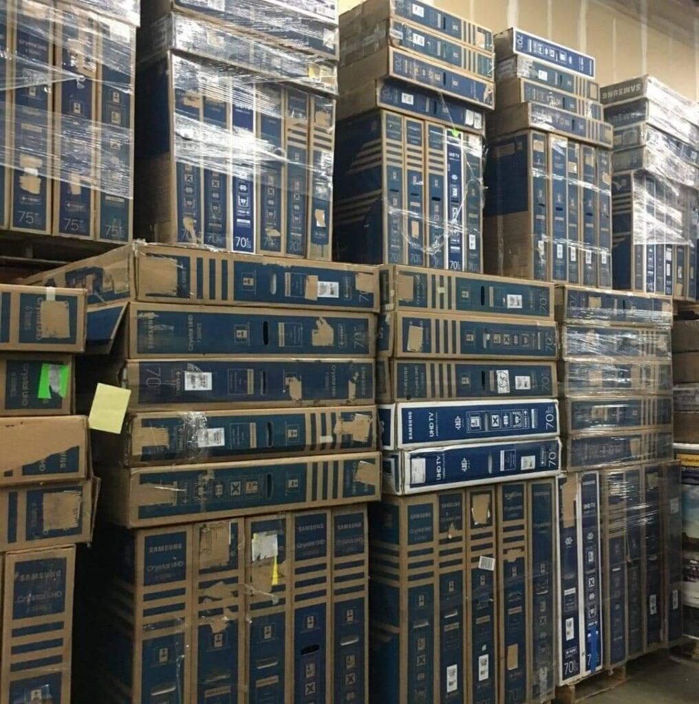 TV Pallets » Black well liquidation pallet sales